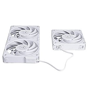 LIAN LI UNI Fan P28 120 Triple Pack White with a Fan Speed Controller - P28120-3W