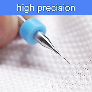 50 pcs PCB Drill bit Set, Carbide Micro Drill bit,1/8" Shank Spiral Groove，0.3mm-1.2mm (5 Pieces Each) Micro Drill bit Set, Mini Drill bits, Small Drill bits,Micro Drill bits.JTEYINH