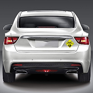 Baby ON Board Sticker Car Decals Safety Signs Self-Adhesive Easy to Install Waterproof 2pcs (Style B)