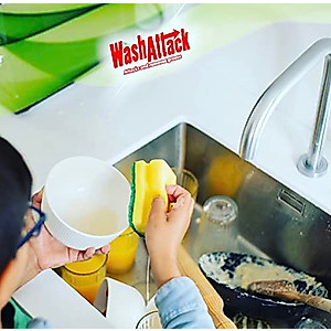 WashAttack Dishwashing Paste Soap 24 Pack (24 x 400g each) Lime - Attacks and Removes Grease