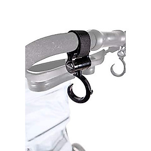 ibiyaya Baby/Pet Stroller Organiser Hook Clips - 2 Pack of Multipurpose Hangers for Shopping Bags, Purses and Mommy Bags - Great Baby Stroller, Bike, Wheelchair and Pushchair