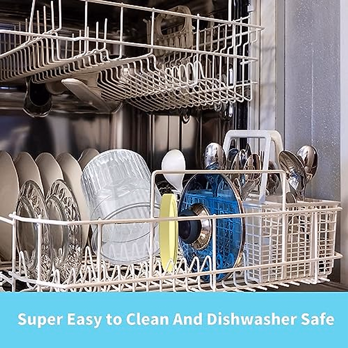 DISXENT Creami Pints and Lids, for Ninja Creamy Pints Lids,24 OZ Pint Ice Cream Containers Airtight and Leaf-Proof for NC500 NC501 Series Ice Cream Maker