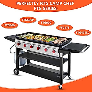 QuliMetal Grease Catcher for Camp Chef Griddles - Fits Models SG100, SG90, SG14, SG30, SG60, FTG600, FTG900, FTG475 Portable Grill Griddles, Grease Cup Collection Pan Griddle Drip Tray, 24 oz