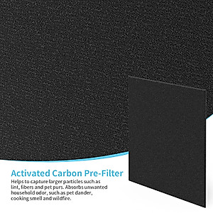 CFKREYA MD1-0022 Replacement HEPA Filter Compatible with Vornado Air Puri-Fier Model AC300, AC350, AC500, AC550, PCO200, PCO300, PCO375DC, PCO500, PCO575DC