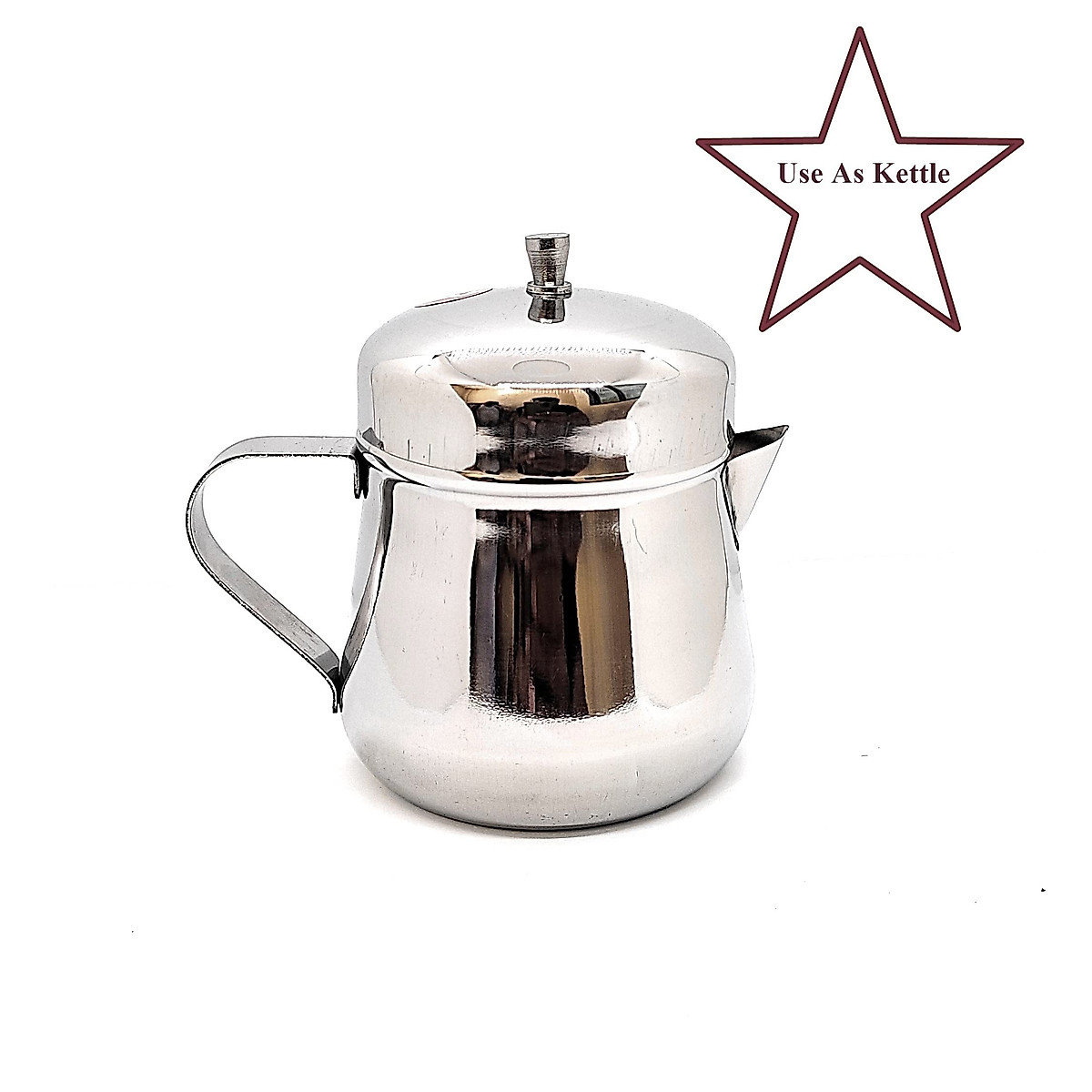 KERAM Coffee filter-drip coffee maker 2-3 cup/coffee bar accessories-stainless steel coffee filters-dripper camping-hiking reusable slow metal south indian pour over dripper