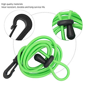 VBESTLIFE Life Kayak Paddle Leash, 50in Bungee Rope Fishing Rod Leash Cord Canoe Paddle Leash(Green)
