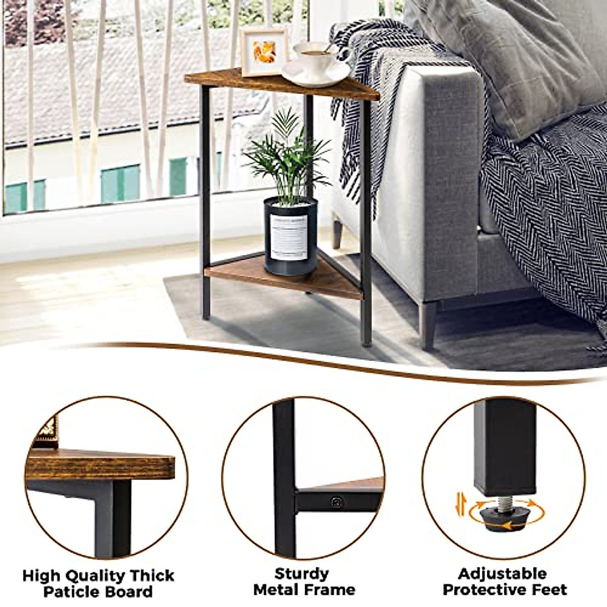 Stylish Small Corner Table for Limited Spaces