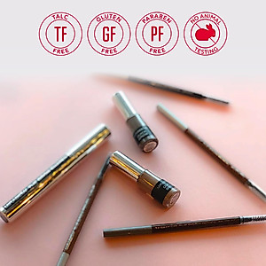 Mirabella Quick Brow Powder, Eyebrow Filler for Beautiful Brows with Skin-Conditioning and Nourishing Shea Butter, Long-Lasting and Buildable Eyebrow Powder Kit with Zero Fallout, Light/Medium