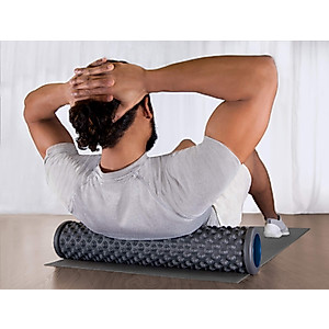 Teeter Massage Foam Roller Bundle - Textured for Deep Tissue Muscle Relief to Boost Recovery, Flexibility, Mobility - Back Pain Relief, Sports Massage, Myofascial Release