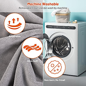 Heated Cat Bed for Indoor Cats, Electric Pet Heating Pad for Dogs Cats with Timer, 9 Level Temperature Cat Heating Pad Waterproof Heated Mat for Puppy Dog Cat (18" X 18")