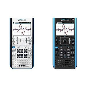 Texas Instruments TI-Nspire CX II Color Graphing Calculator with Student Software (PC/Mac) & TI-Nspire CX II CAS Color Graphing Calculator with Student Software (PC/Mac)