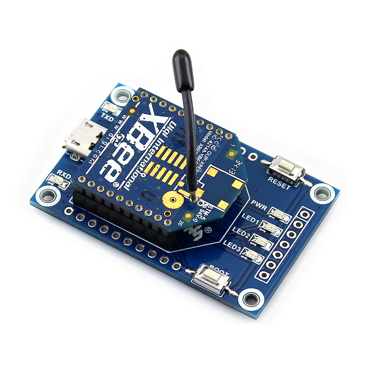 waveshare XBee USB Adapter UART Communication Board XBee Interface USB Interface Onboard Buttons/LEDs for Easy Testing,Program/Configure XBee Module