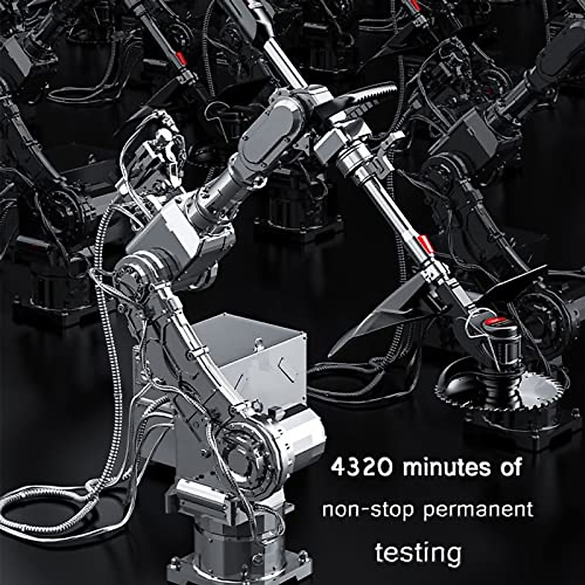 Electric Lawn Mower | 8000mah-13000mah Blade Length: 14.5cm | 100-130cm Length Adjustable Corded Walk-Behind Lawnmower for Small to Medium Gardens Includes Battery Three Blade Chargers