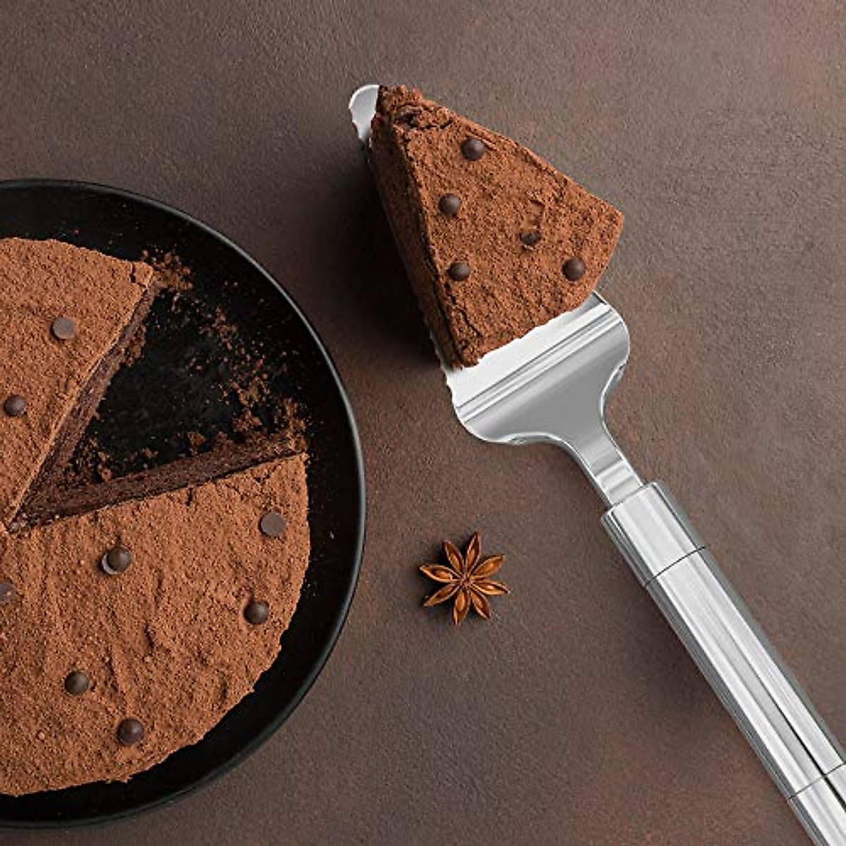 Pie Server Spatula and Cake Cutter Slicer, Stainless Steel Set - Kitchen Essentials for Cutting & Serving Desserts, Brownies, Lasagna