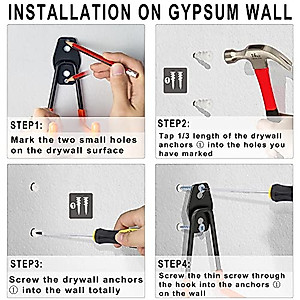 KOFANI Garage Hooks, 16 Pack Steel Heavy Duty Garage Storage Hooks with Anti-Slip Coating, Utility Garage Wall Mount Hooks for Hanging Bike, Ladder and Garden Tools