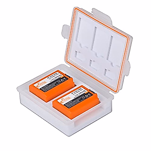 NP-FW50 Battery, Pickle Power 2 x 1500mAh Batteries for Sony Alpha A6500, A6400, A6300, A6000, A3000, A5000, A5100, A7II, A7RII, A7, RX10 NEX-3/5/7 Series Camera, with Battery Storage Case