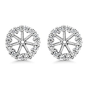 Gem Stone King 925 Sterling Silver Earring Jackets for 5MM Round Studs For Women