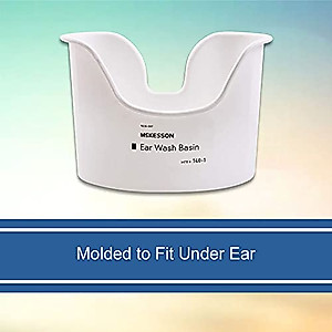 McKesson Ear Wash Basin, Wax Removal Basin Compatible with All Types of Ear Wash Systems, 1 Count, 1 Pack