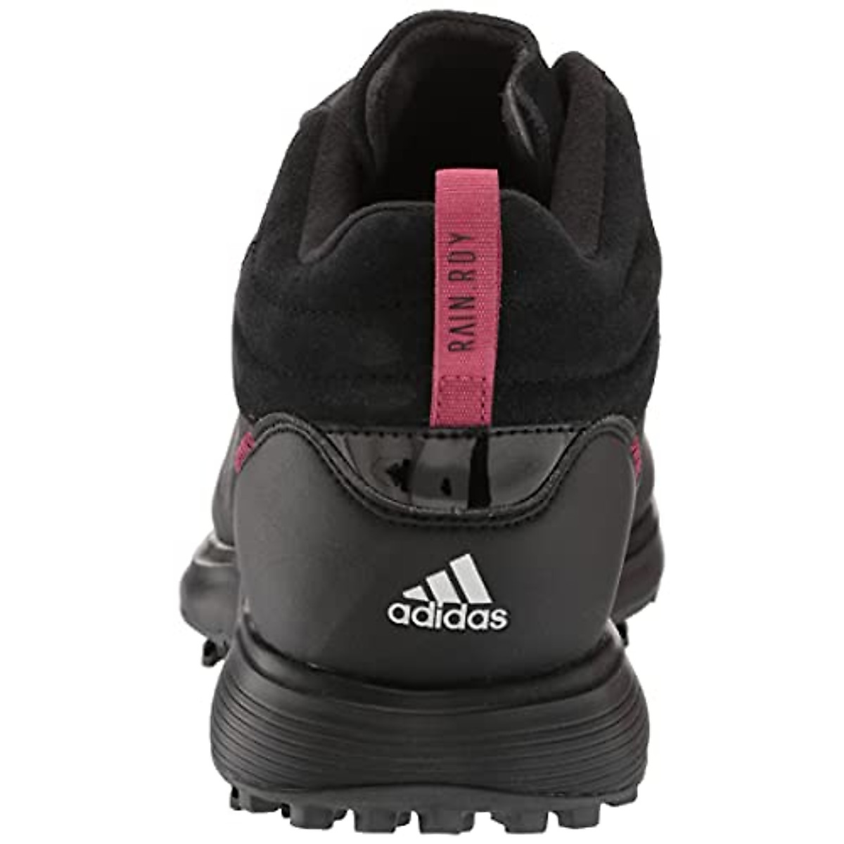 adidas Women's S2G Spikeless Mid-Cut Golf Shoes, Core Black/Dark Silver/Wild Pink, 7.5