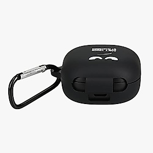 kwmobile Silicone Case Compatible with Samsung Galaxy Buds 2 Pro/Buds 2 / Buds Live - Case Soft Cover - Don't Touch My Headphones White/Black/Black