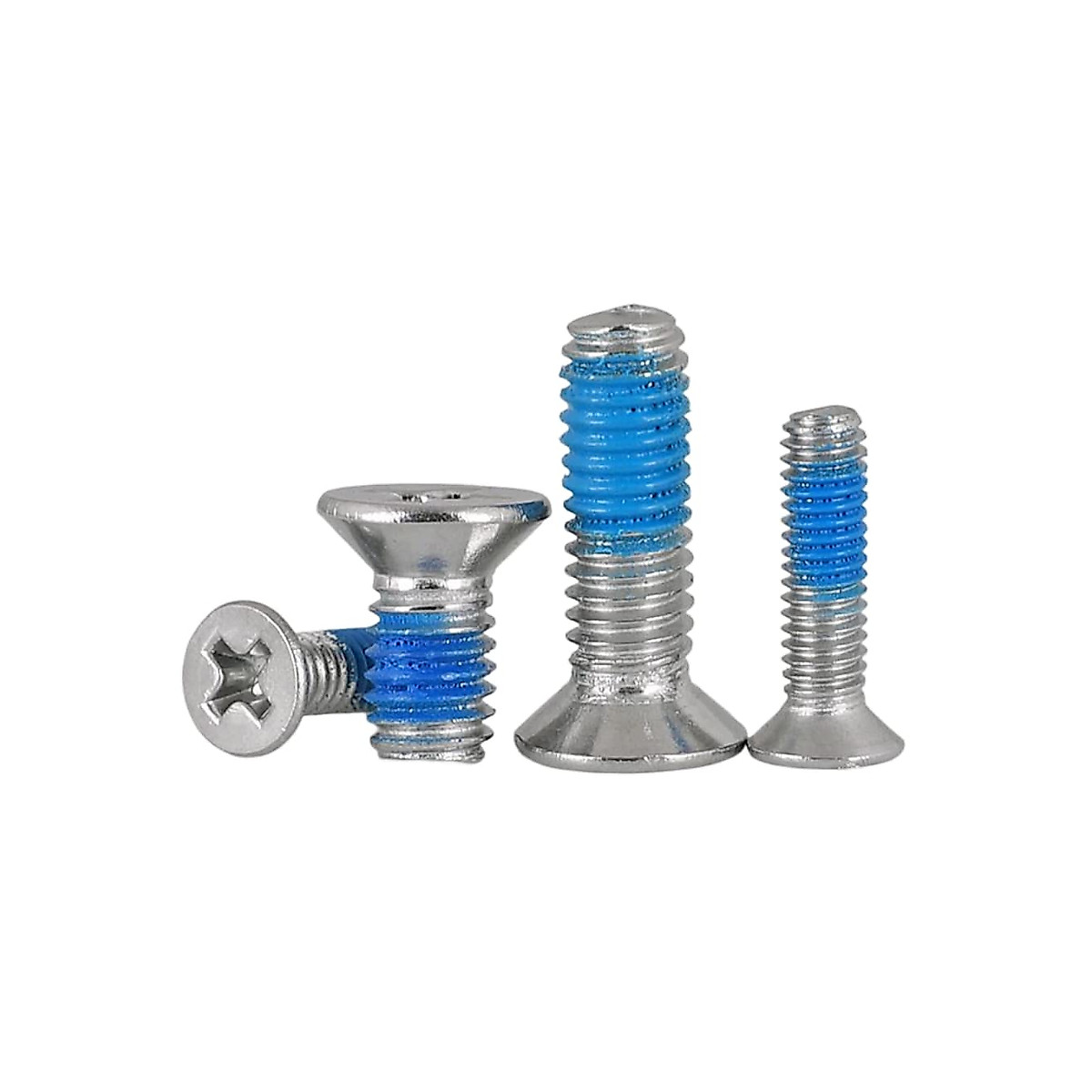 (50pcs) 304 Stainless Steel Cross Head Dispense Anti-dislodging Bolts for Electrical Parts Processing etc. M1.6x4mm