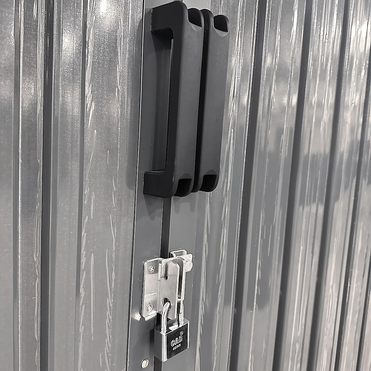 20 x 10 FT Outdoor Storage Shed, Large Metal Garden Shed with 2 Lockable Doors, Tool Shed Outdoor Storage with 4 Air Vents, Garage Shed Waterproof for Car, Truck, Bike, Garbage Can, Tool, Dark Gray