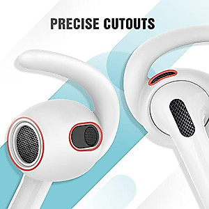 Ear Hooks Covers Compatible with Apple AirPods 3, Added Storage Pouch, Anti-Slip Silicone in-Ear Earhooks Covers, Ear Wings Accessories for Apple AirPods 3rd Generation (3 Pairs, Mixed Colors)