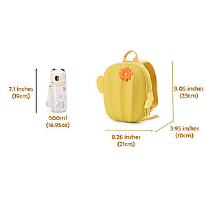 Kids Backpack with Safety Leash,Waterproof Backpack Preschool Toddler,Cute Bag leash for Kids,Bookbag Harness(Yellow)