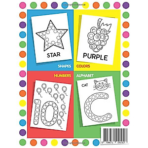 Dot Markers Activity Book | A Dot Art Coloring Book for Toddlers | Shapes | Alphabet | Numbers | Animals