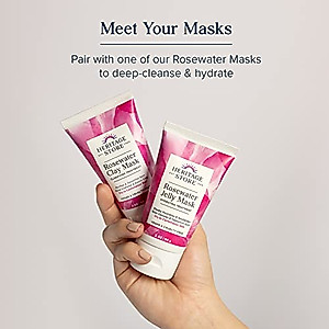 HERITAGE STORE Rosewater Spray | Hydrating Mist for Skin & Hair | No Dyes or Alcohol | Vegan | 8 oz | 60 Day Money Back Guarantee