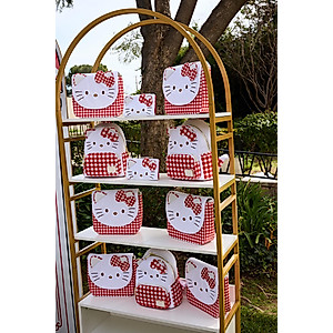 Loungefly Hello Kitty Purse Gingham Official Red Zip Around Einheitsgröße