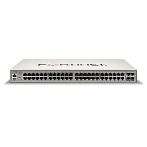 FORTINET INC. Fortinet FS 448E FPOE Ethernet Switch 48 Ports 3 Layer Supported Modular Twisted Pair, Optical Fiber Rack mountable