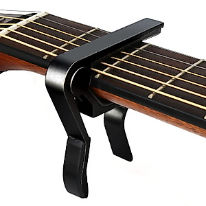 Guitar Capo, 6-String Capo for Acoustic and Electric Guitar, Ukulele, Bass, Banjo, Mandolin,Single Handed Capo