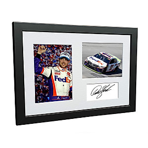 Kitbags & Lockers 12x8 A4 Denny Hamlin NASCAR No. 11 Toyota Camry Signed Autographed Photo Photograph Picture Frame Poster Gift