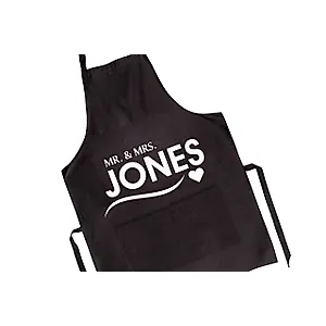 Mr Mrs Aprons, Personalized Aprons For Women and Men, Mr Mrs Gifts, Wedding Gifts, Fathers Day Gifts, Kitchen Apron, Gift For Dad, Cooking Gifts For Chef, Black BBQ Grilling Aprons