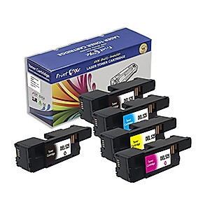 PrintOxe™ Compatible 5 Toners Replacement for Dell E525W Set + Black, 5 Toner Cartridges (Non OEM) in Combo Pack (2 Black, Cyan, Magenta, Yellow) High Yield E525