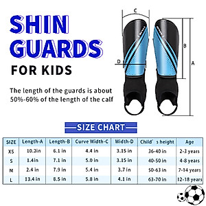 newox Soccer Shin Guards Kids Youth - Shin Pads Protection Boys Shin Guards Soccer Youth - Soccer Shin Guards for Kids 3-15 Years Old Girls Boys