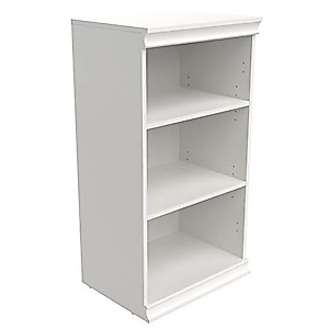 ClosetMaid 4561 Modular Closet Storage Stackable Unit, 4-Drawer, White & 4557 Modular Closet Storage Stackable Shelf Unit, 40.29-inch H x 21.39-inch W x 15.91-inch D, White