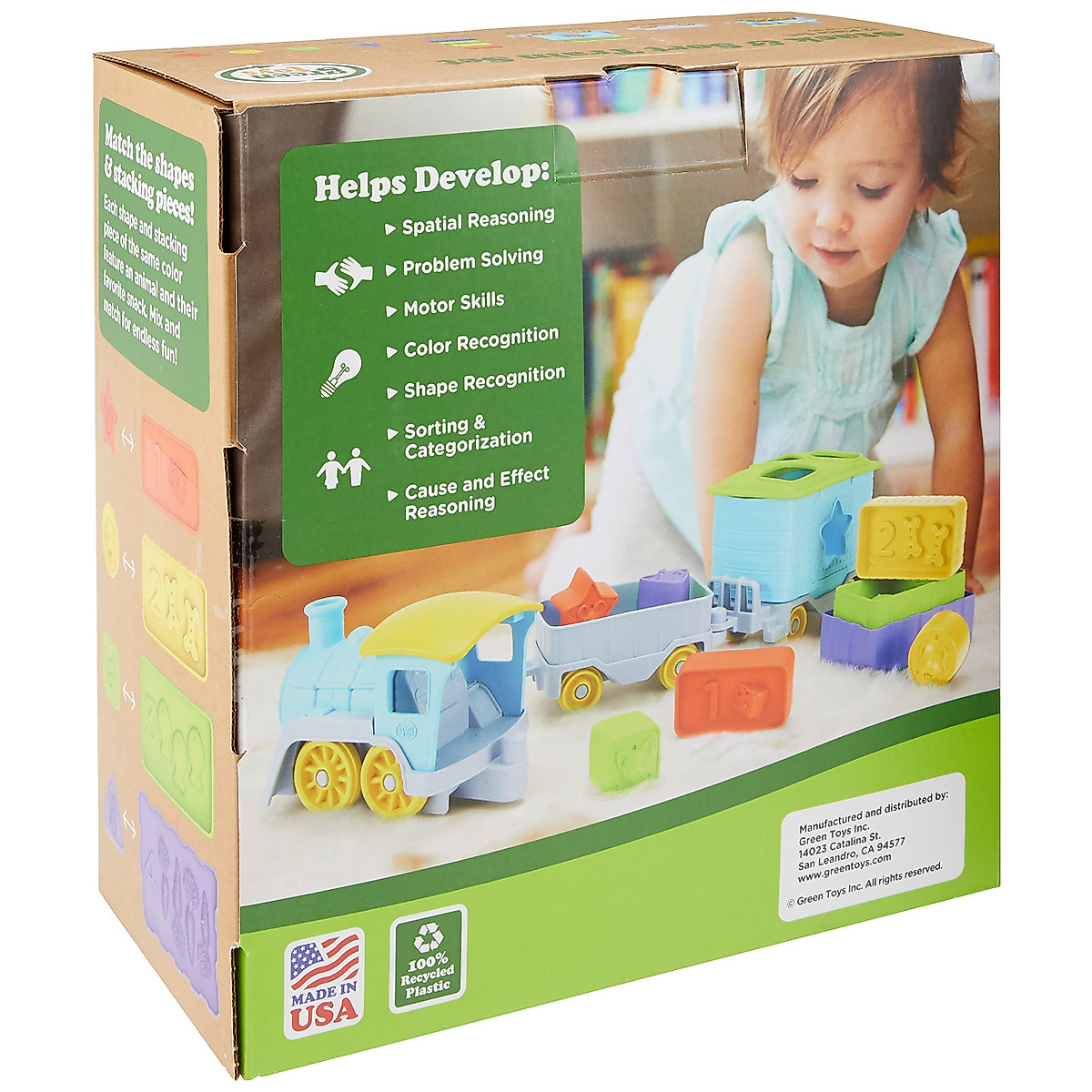 Green Toys FC Stack & Sort Train