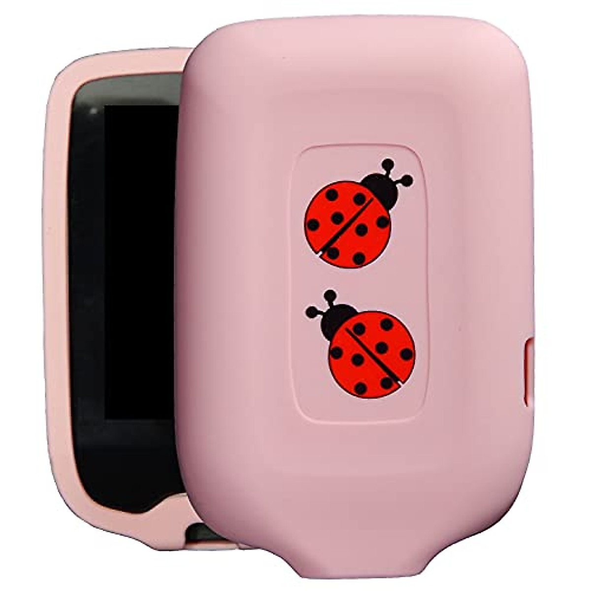 New! Premium Silicone Case with Cartoon Animal Patterns for Continuous Glucose Monitor-Freestyle Libre/Freestyle Libre 2 (Ladybug/Pink)