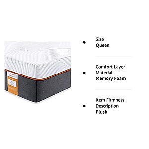 Coolvie Queen Mattress, 10 Inch Comfy Cool Memory Foam and Innerspring Hybrid Mattress, with Individually Pocket Coils, Cushioning Euro Top and Breathable Hypoallergenic Knitted Cover