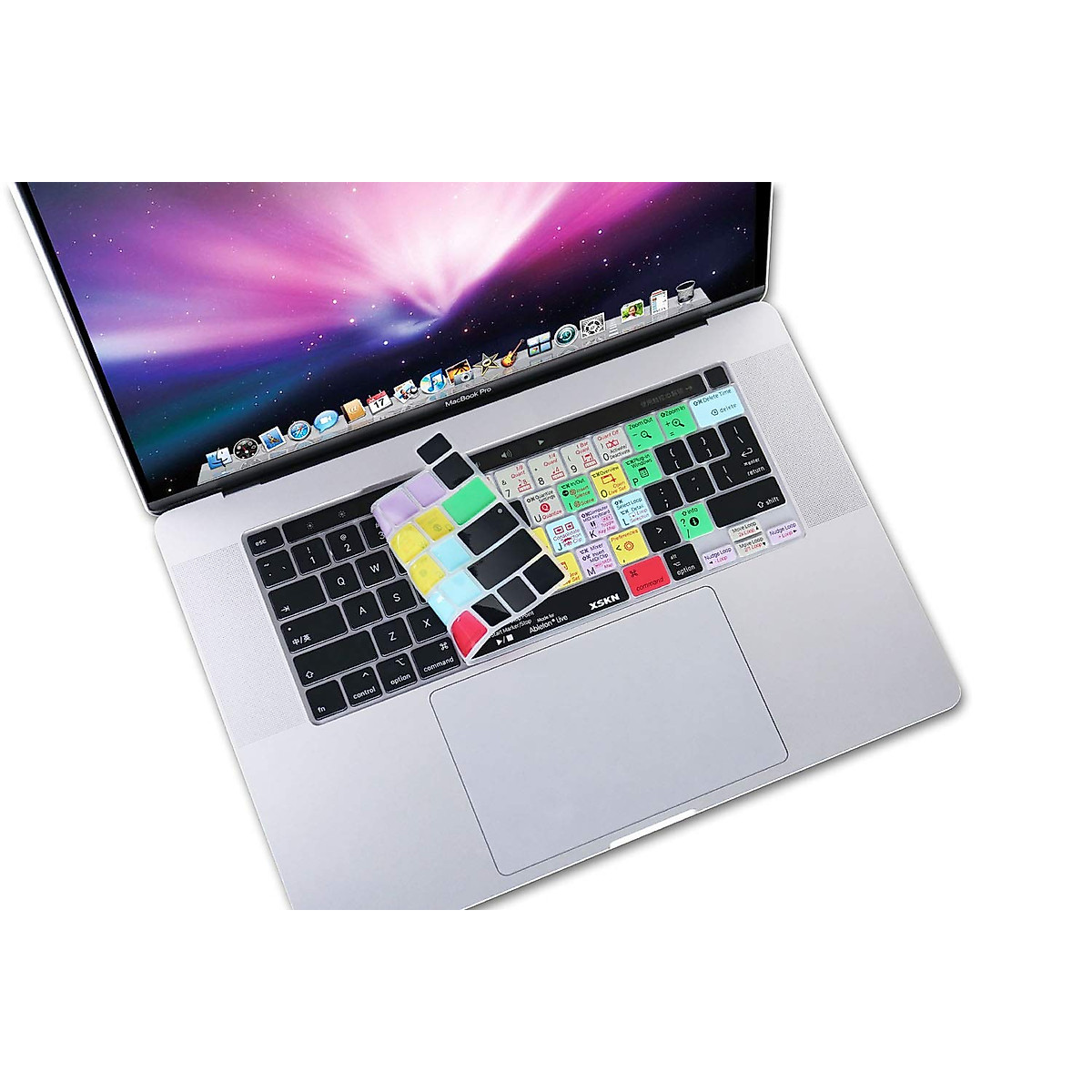 XSKN Ableton Live English Silicone Shortcuts Keyboard Cover Skin for Touch Bar Models 2019 MacBook Pro 16 inch A2141 2020 MacBook Pro 13.3 inch A2251 A2289 A2338 M1 Keyboard US&EU Version