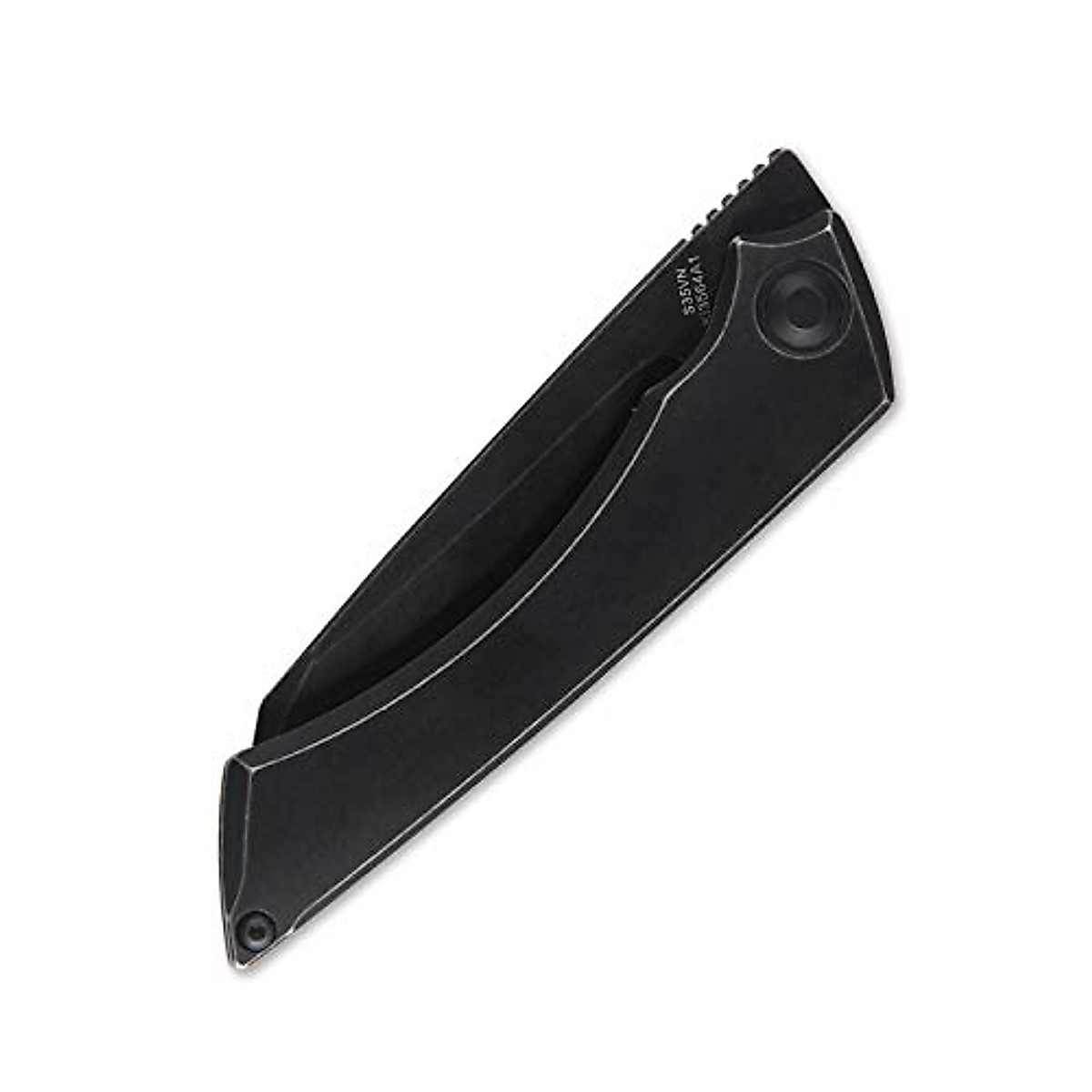 Kizer Black Stonewashed S35VN Blade Pocket Knife, Titanium Handle Folding Knife,M_STEALTH Ki3564A1