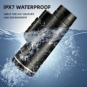 New 2023 Monocular Telescope for Smartphone，High Power Monocular with Smartphone Adapter and Sturdy Tripod， BAK4 Prism Monocular for Boating/Yachting/Sports/Bird Watching/Auto Racing/Hunting/Trevel