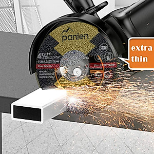 panlen 25 Pack - 4.5" 7/8" Arbor Cut Off Wheels for Metal, Premium Materials Stainless Steel Cutting Wheel, Thin Cut-Off Discs for Angle Grinder