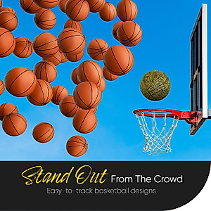 Millenti StreetCred-Lingo Series Indoor/Outdoor Basketballs Size 7-29.5 Premium Rubber Perfect Grip, with Chick Hearn Classic One Liner Basketball Adjectives, Army Green, BB0407RWB
