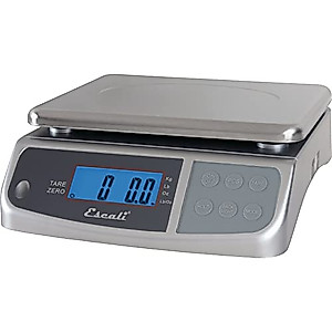 San Jamar Stainless Steel M-Series Digital Food/Kitchen Scale, 66lb Capacity, Silver