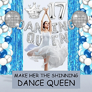 Dancing Queen Party Decorations 17 - Mamma Mia Party Decorations, Glitter Dancing Queen Banner Disco Ball Decoration for Mamma Mia Bachelorette Party Birthday Decorations Bridal Shower