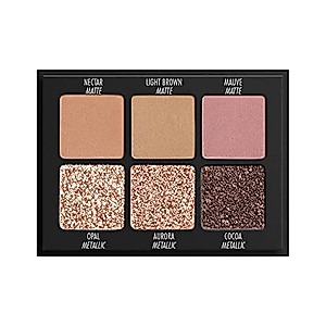 LORAC Mini PRO Matte & Glitter Eyeshadow Palette, Sparkling | Luxuary Makeup Pallete | Metallic Colors | Cruelty Free, Gluten Free, Vegan