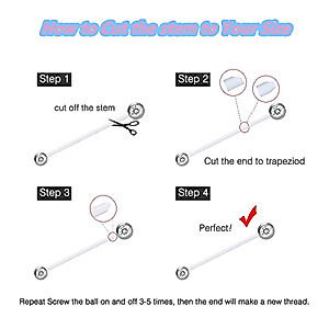 Lenacou 14G Pregnancy Belly Button Rings Clear Long Flexible Bioplast Sport Maternity Navel Retainer CZ Balls Body Piercing 38mm